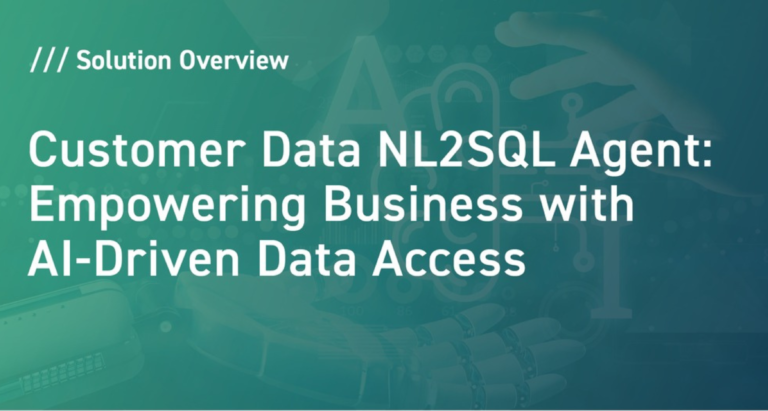 Customer Data NL2SQL Agent | Syntasa